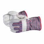 Levitt-Safety | Endura® 66BFL Split General Purpose Gloves, Leather Palm, Gunn Cut/Index Finger ...