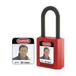 Levitt-Safety | Master Lock® S142 Photo ID Label, 1 in W, Danger Legend ...