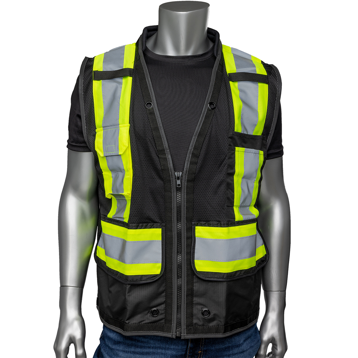 Levitt-Safety | PIP® Vest, Surveyor, Black