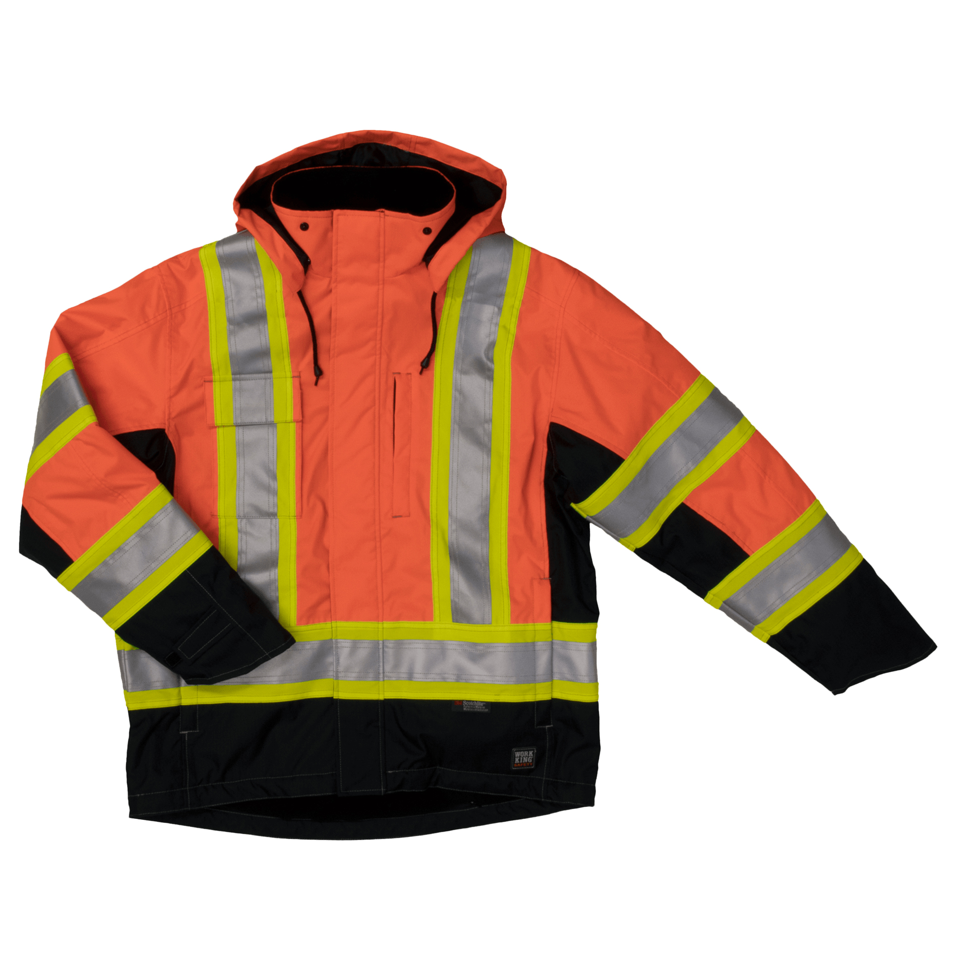 Levitt-Safety | Jacket, Safety Fleece Lined, Solid Orange, L
