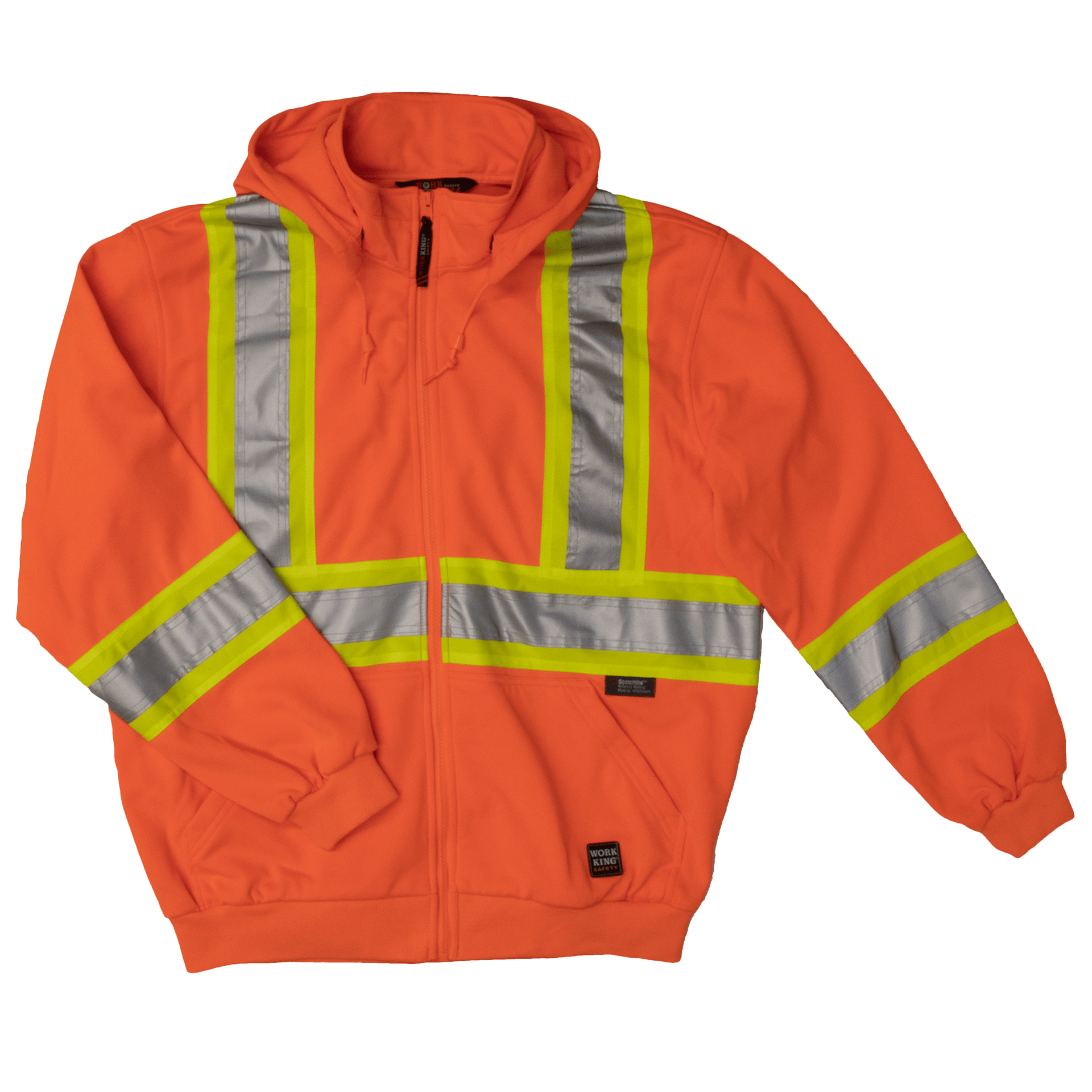 Levitt-Safety | Hoodie, Safety, Fleece, Hi-Viz, Orange, X-Small